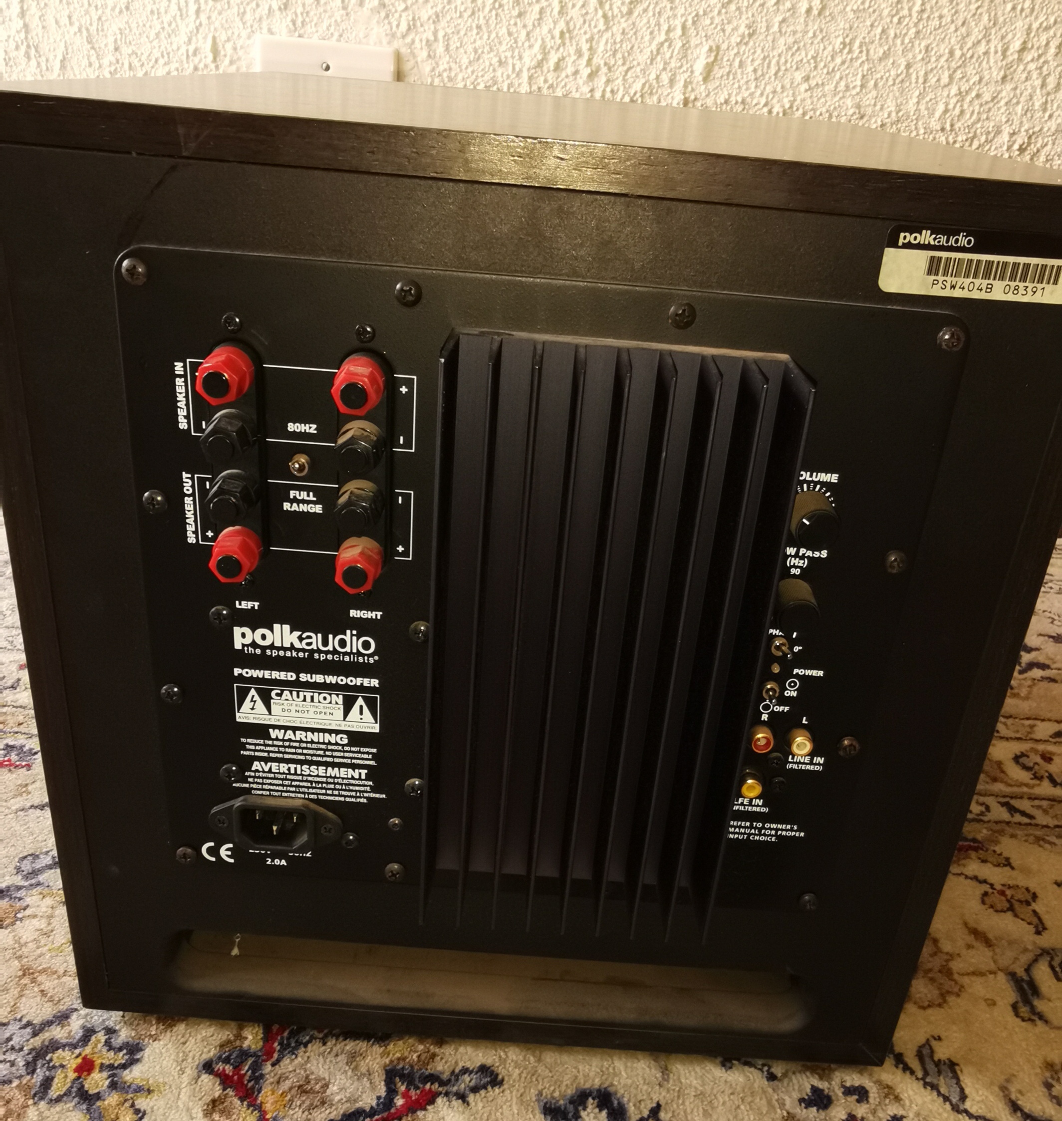 [For Sale] - Polk Audio PSW404 10-Inch 200-Watt Powered Subwoofer ...