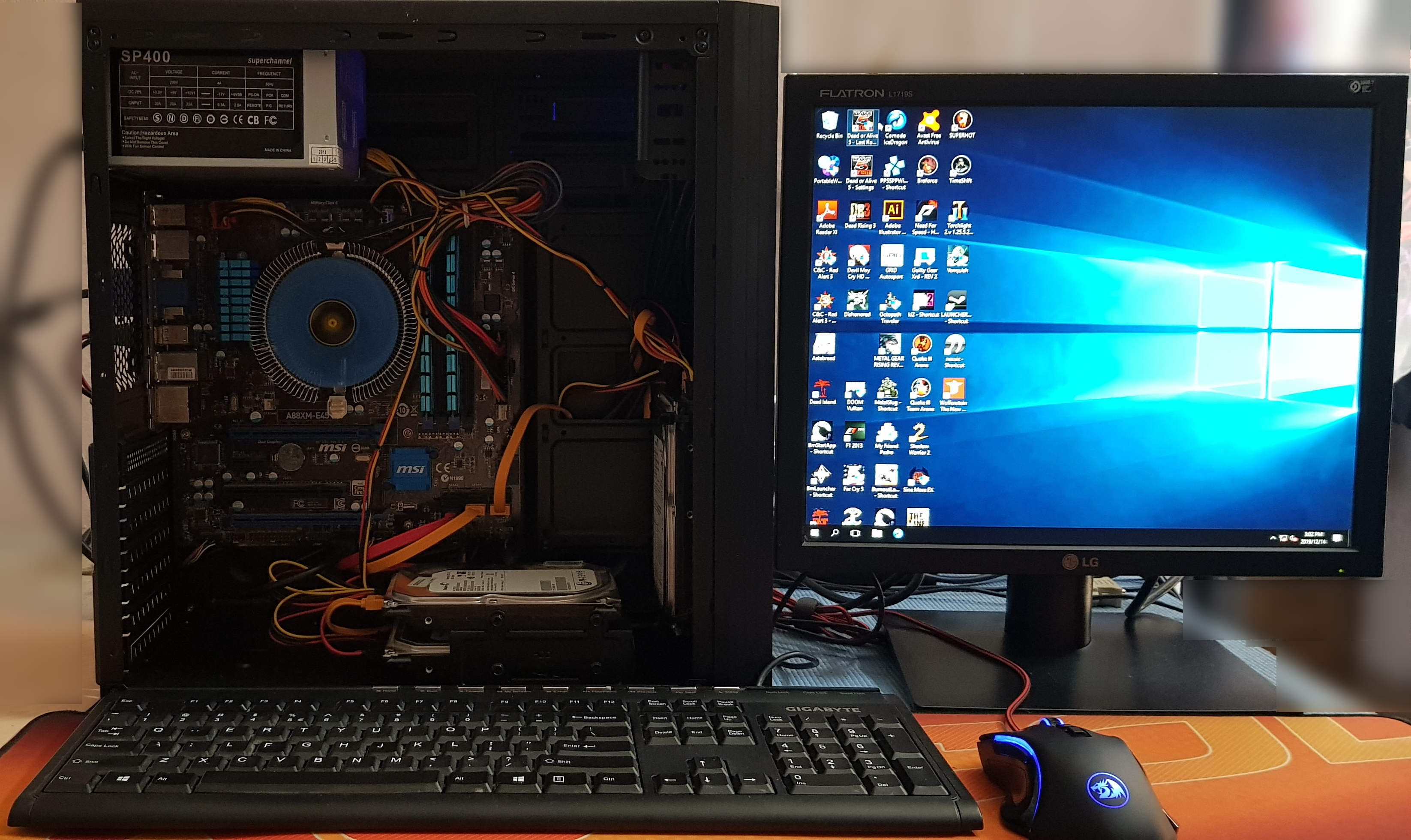 Basic-mid tier budget gaming PC combo, also ideal for work & home HD ...