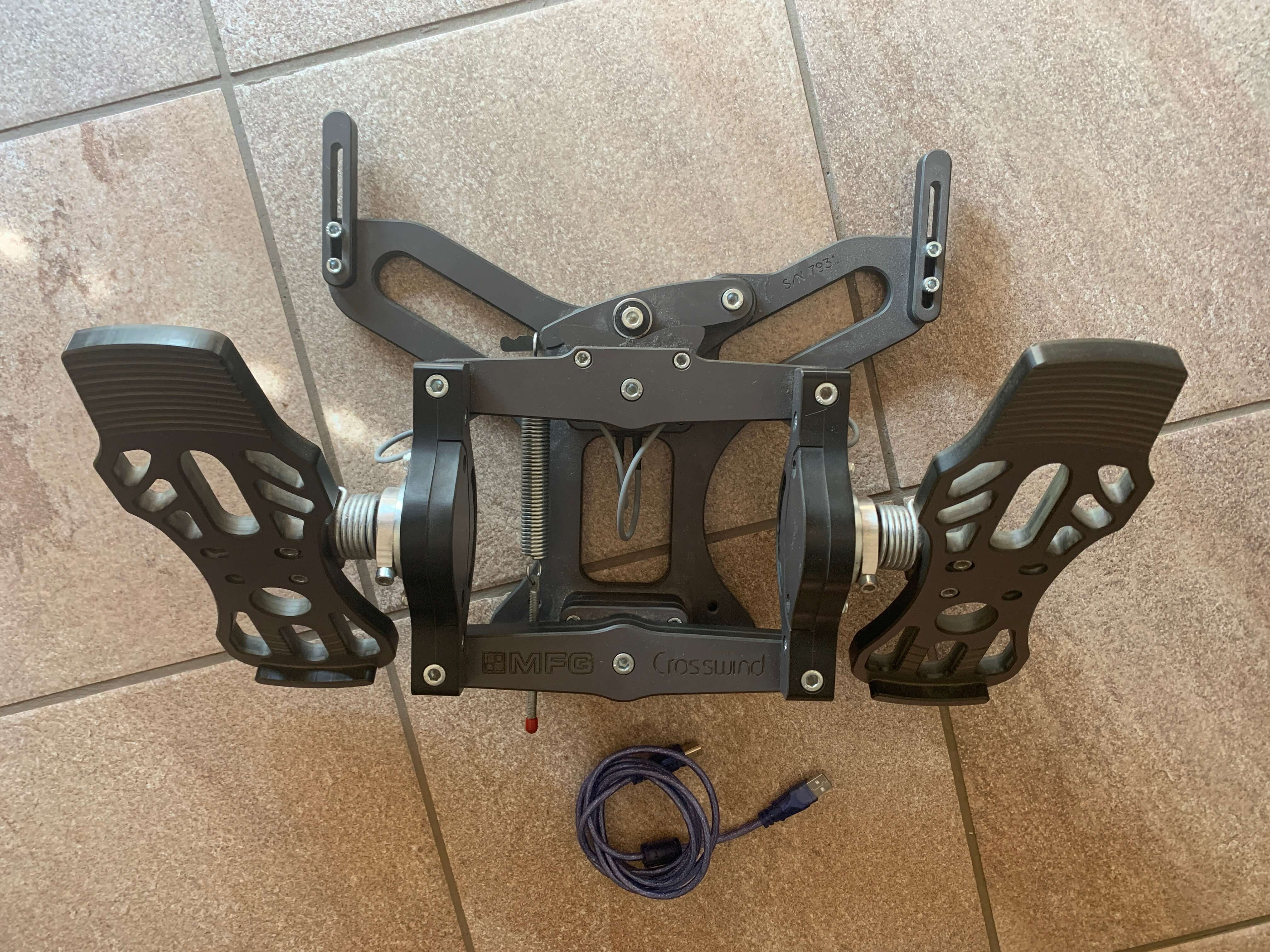 [For Sale] - MFG CROSSWIND V2 Graphite Rudder Pedals | Peripherals ...