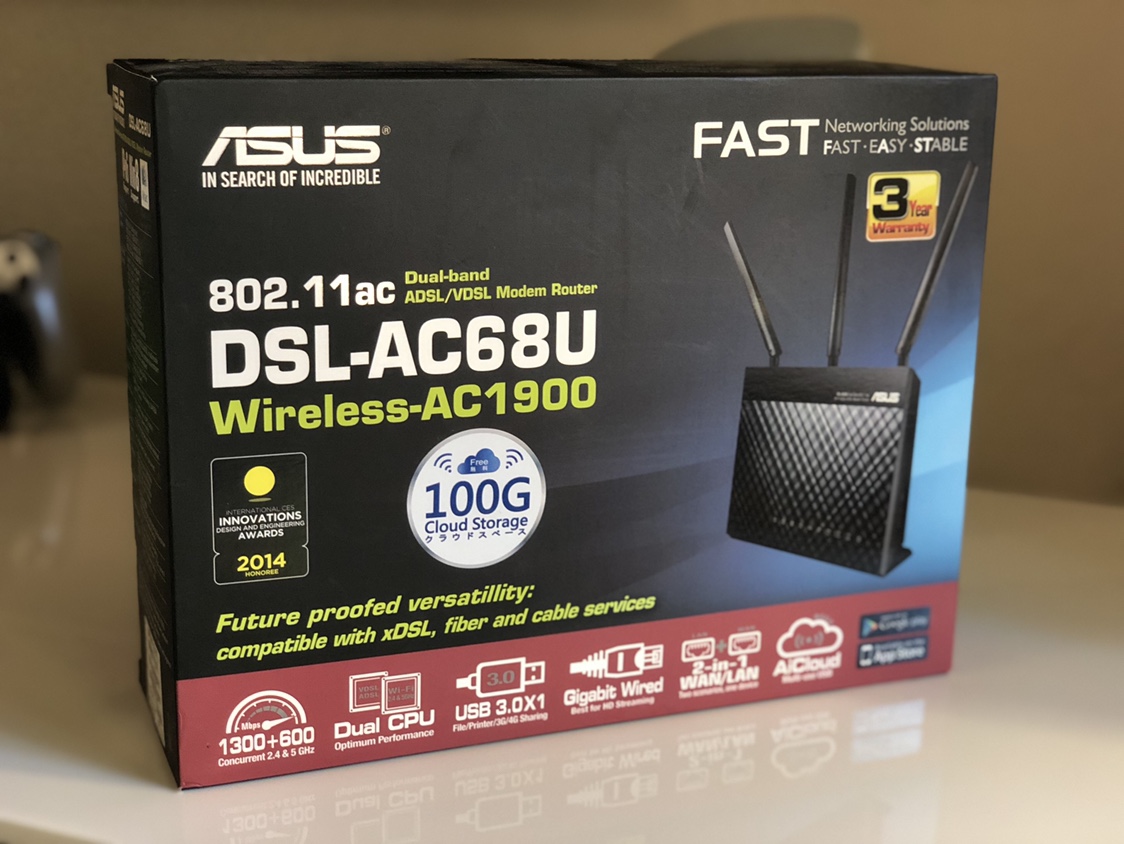 [For Sale] - Asus DSL-AC68U Dual-Band Wireless-AC1900 Gigabit ADSL/VDSL ...