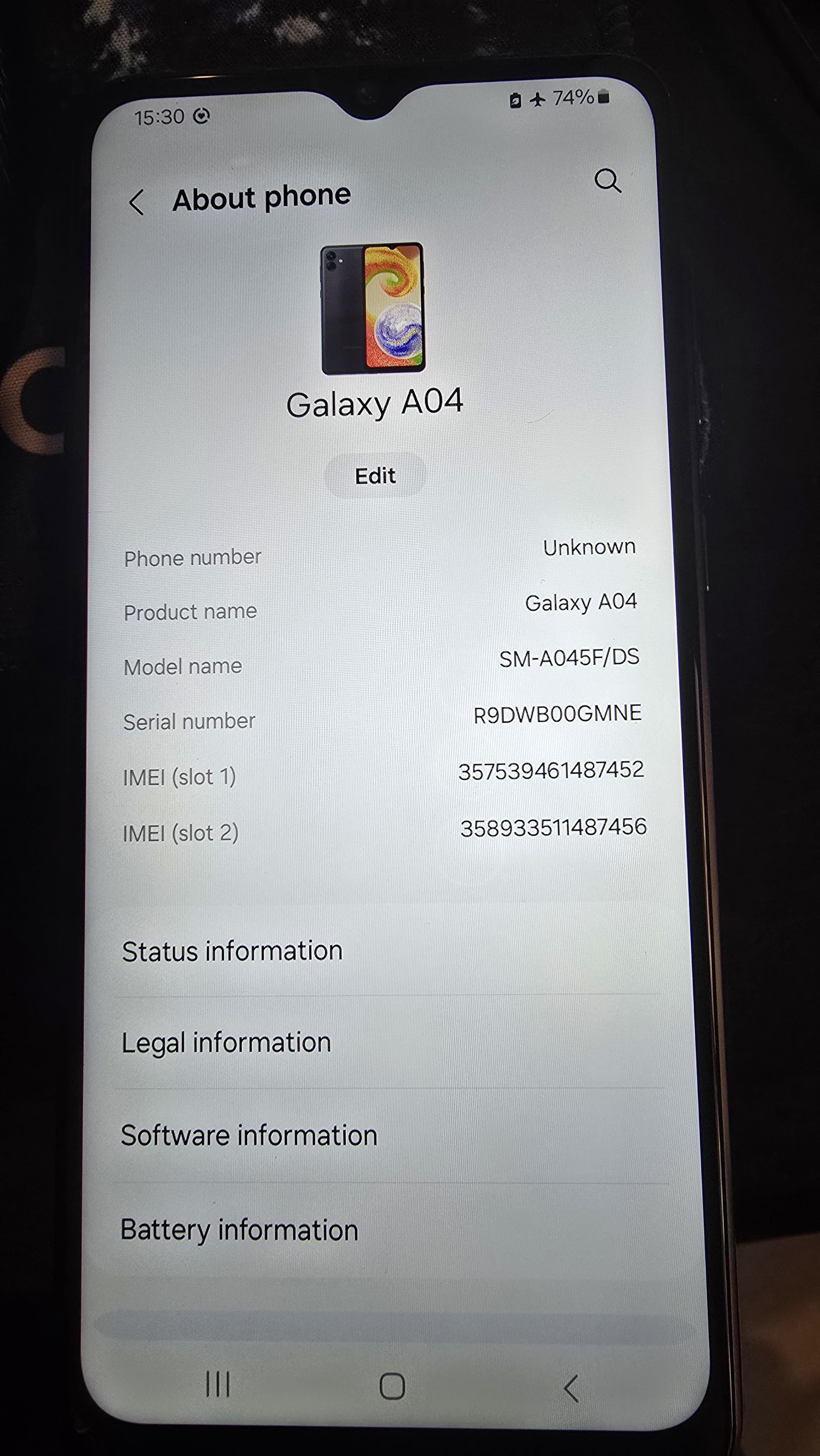 [For Sale] - Samsubg A04 32GB Black Dual sim | Phones | Carbonite