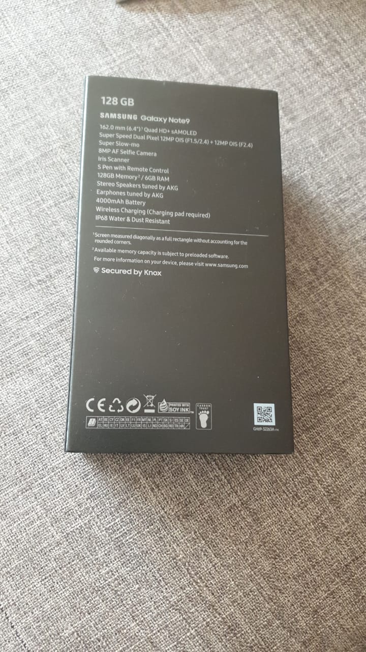 [For Sale] - Samsung note 9 128gb mint - R6000 | Phones | Carbonite